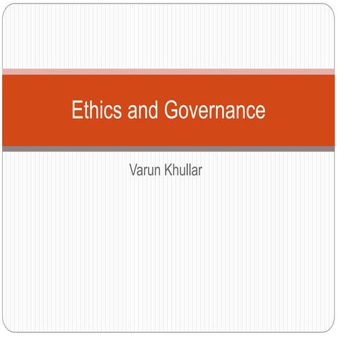 Ethics and governance | PPTX