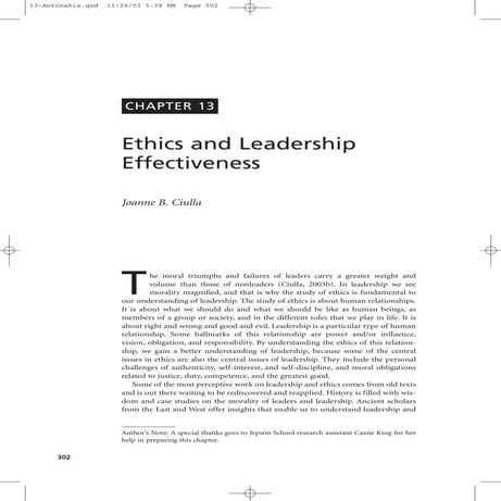 Chapter One Presentation from The Ethics of Educational Leadership | PPTX