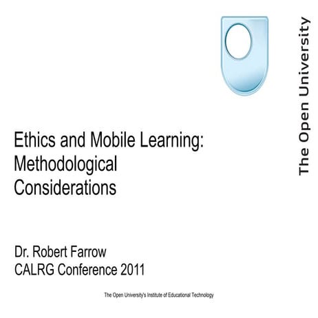 Ethics and mobile learning | PPT