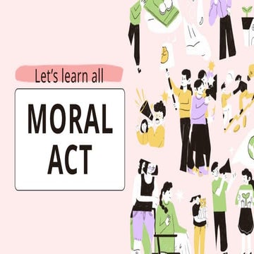 Ethics- Chapter 2 moral agent of morality | PPTX