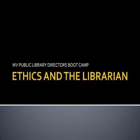 Ethics and the librarian | PDF