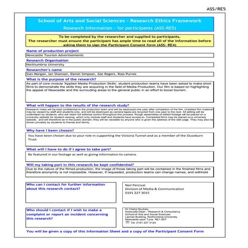 Ethics form | PDF