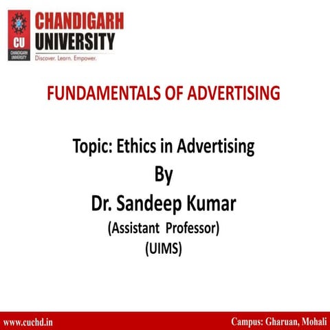 Ethics in advertising | PPT