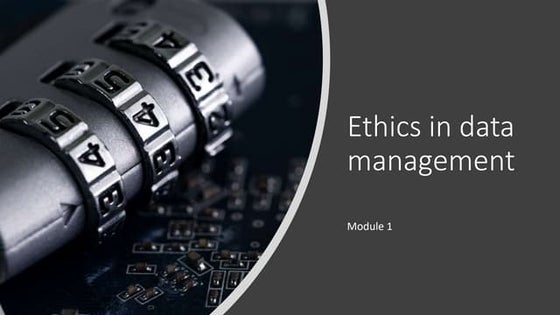 DATA ETHICS: BEST PRACTICES FOR HANDLING SENSITIVE DATA | PDF