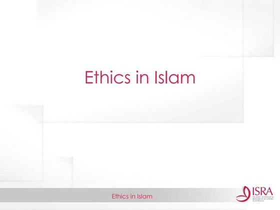 The Foundational Principles of Morality and You | PPTX | Islam | Religion & Spirituality