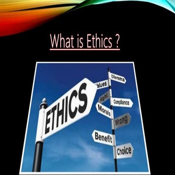 Ethics in management | PPTX