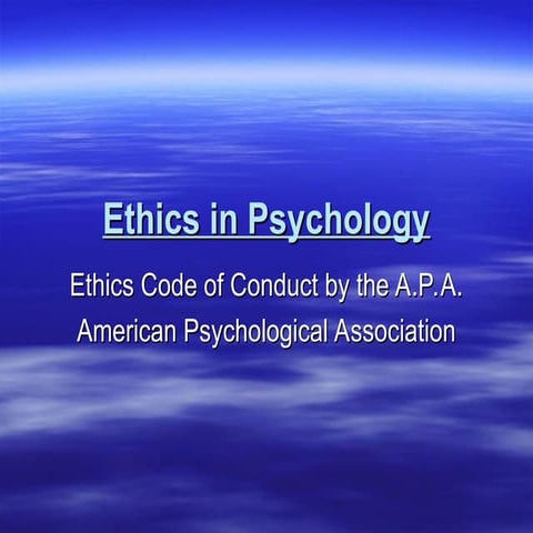 Ethics_in_Psychology about following ethical decisions | PPT