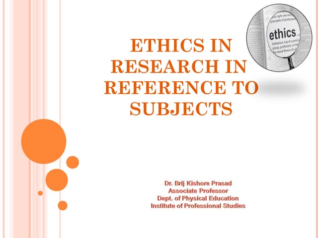 Research Ethics: Avoiding harm | PDF