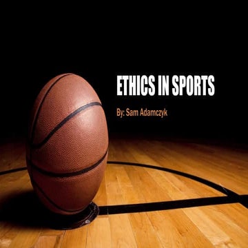 Ethics in sports | PPTX