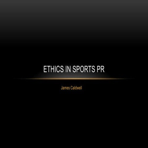 Ethics in sports | PPT