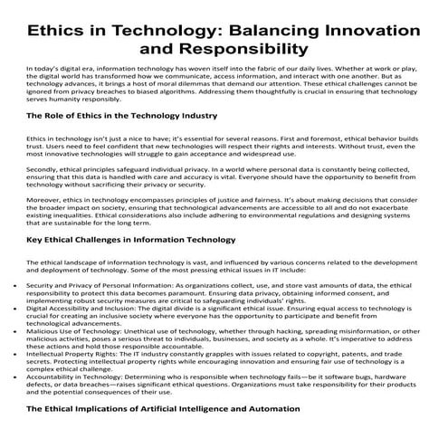 Ethics in Technology - Balancing Innovation and Responsibility.pdf