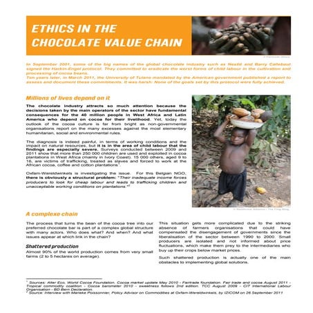 Ethics in the chocolate value chain | PDF