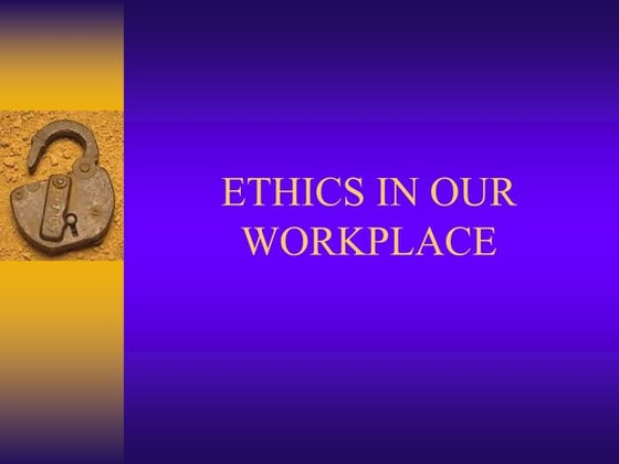 Importance of Ethics in Hospitality and Tourism Industry | PPTX
