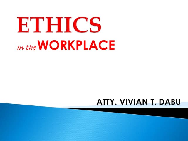 Workplace Ethics PowerPoint Presentation workplace-ethics-powerpoint-presentation