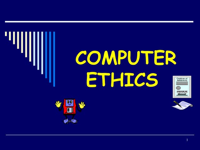 The 10 Commandments of Computer Ethics | PPT
