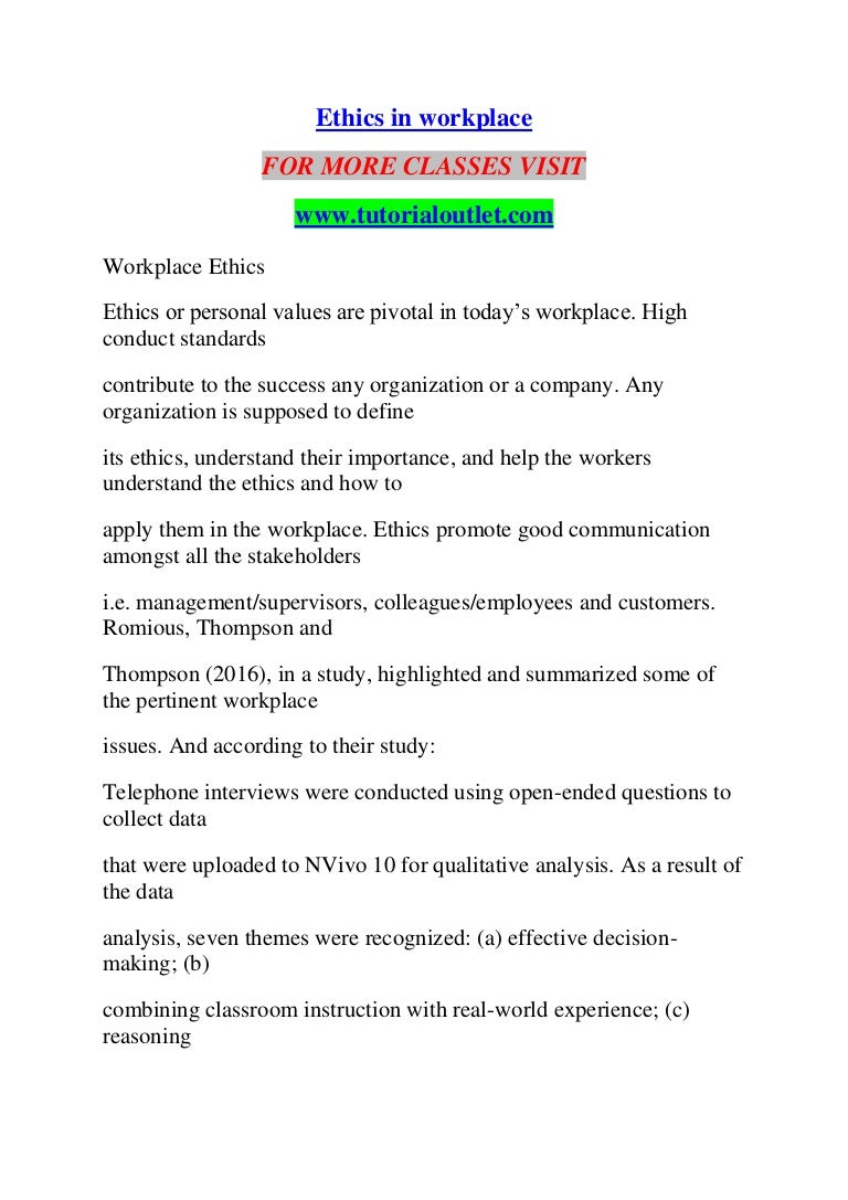 Work Ethics Activities Worksheets
