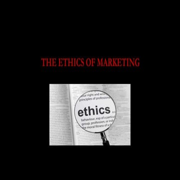 Ethics of marketing | PPT