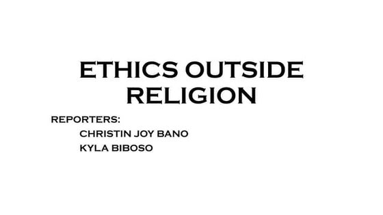 Religion and Ethics | PPT | Religion & Spirituality