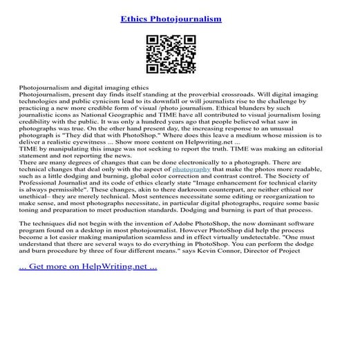 Photojournalism | PPTX