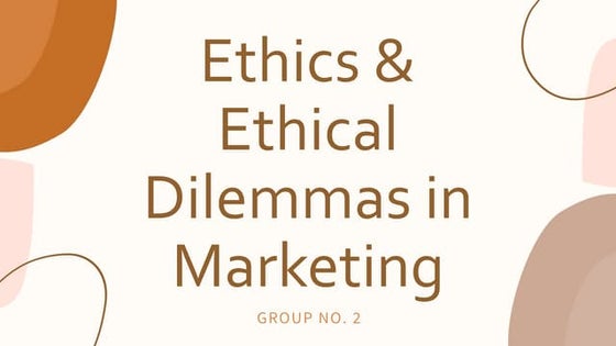 Ethics dilemmas in marketing- BMS | PPT