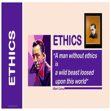 ETHICS QUOTE a man without ethics is.pptx