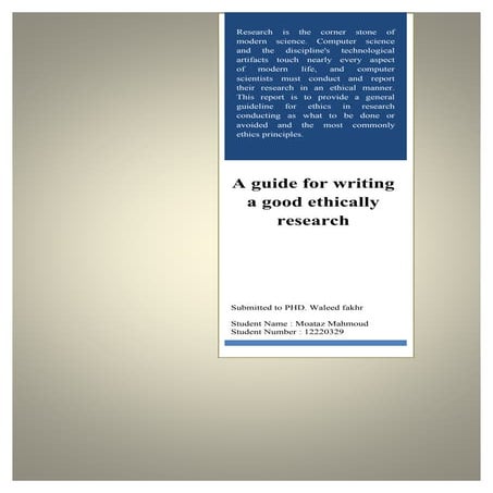 Ethics report | DOCX