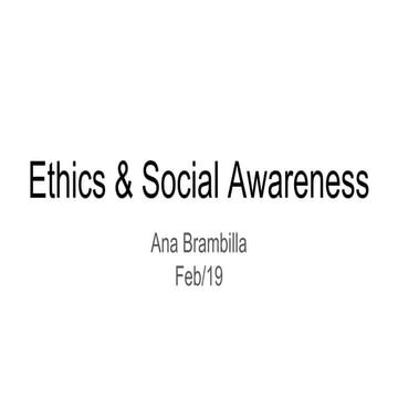 Ethics & Social Awareness | PDF