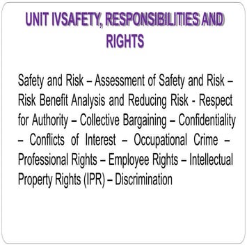 Engineers responsibility for safety and risk | PPTX