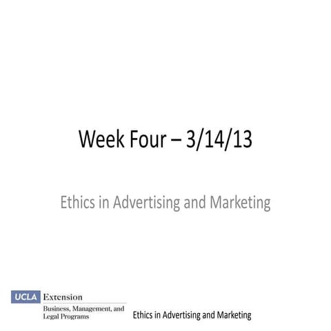 Ethics week 4 | PPTX