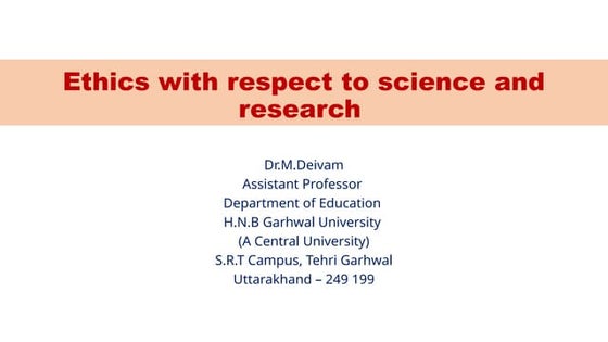 Criteria for the selection of subject matter or content of the ...