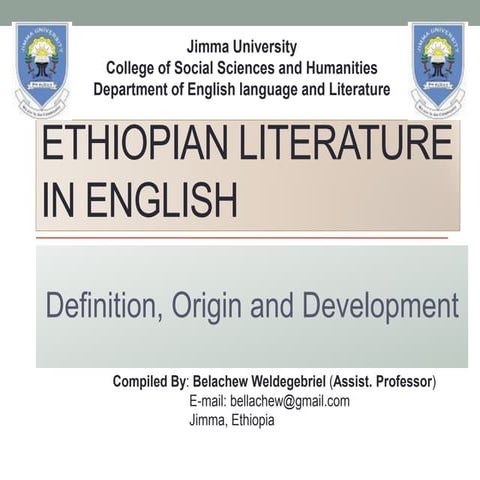 Fundamentals of literature | PPTX