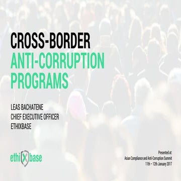 Presentation: Cross-Border Anti-Corruption Programs | PDF