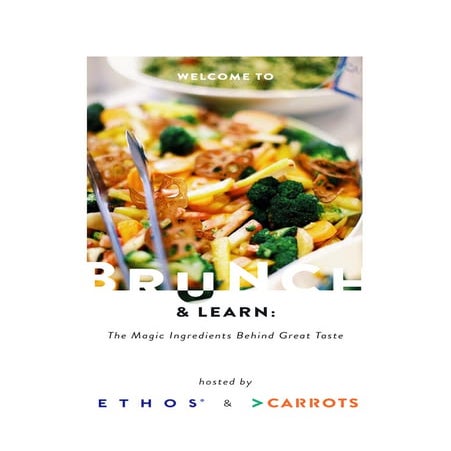Brunch & Learn at Ethos – Event Brochure | PDF