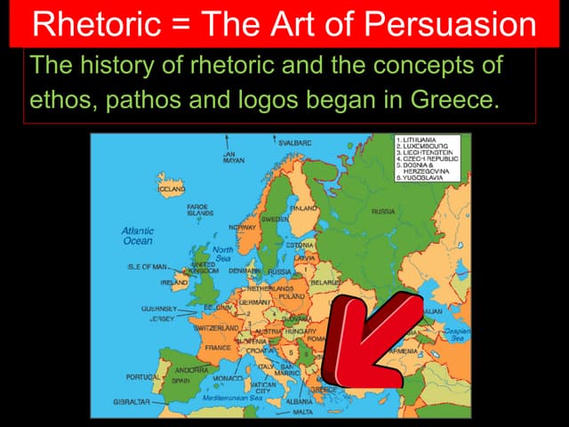 Aristotle's Modes of Persuasion: Logos, Ethos, Pathos | PPTX