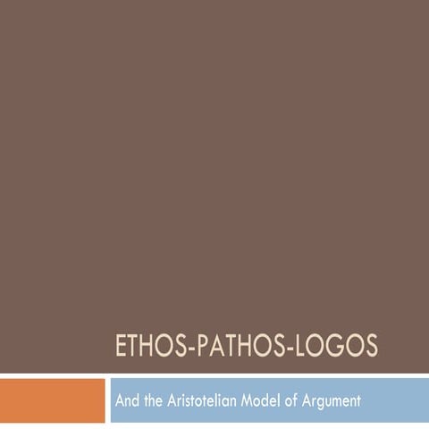 Pathos-Ethos-Logos | PPT