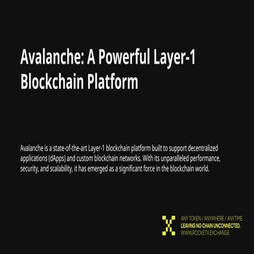 🚀 Unleash the Power of Avalanche Network! | PPTX