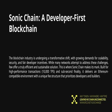 🚀 Ready to revolutionize your crypto game? Meet Sonic Chain. | PPT