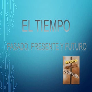 Tiempo , pasado , presente y futuro | PPTX