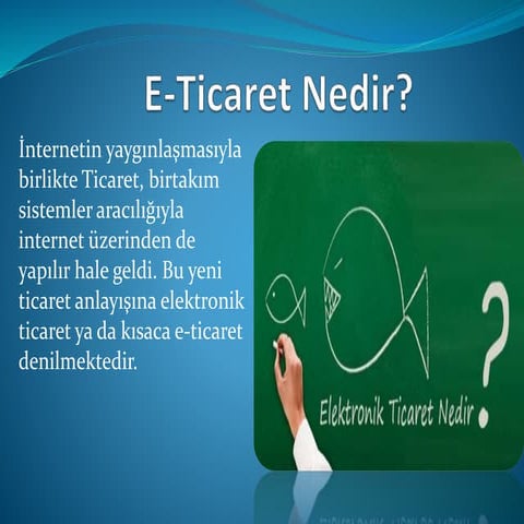 E ticaret nedir | PPT