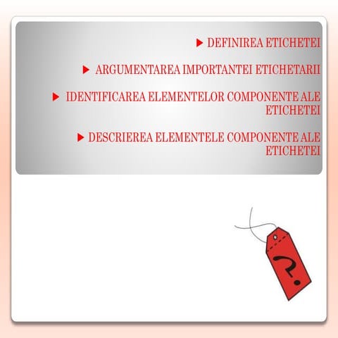Etichetarea produselor alimentare | PPTX