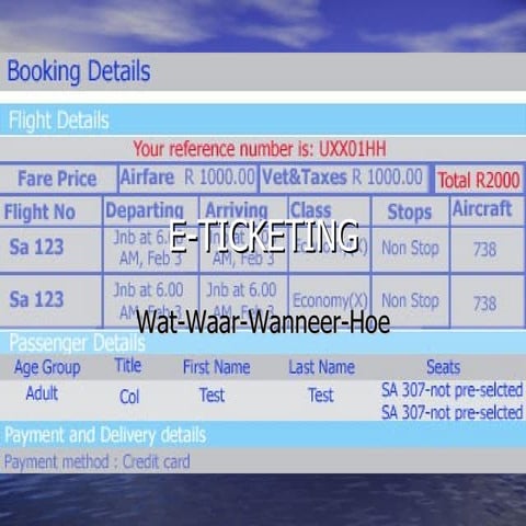 e-ticketing | PPT