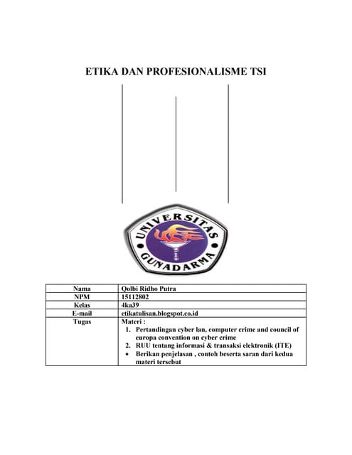 Etika dan profesionalisme TSI part 3 | PDF