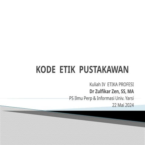 ETIKA IV ASTA ETIKA PPT PERPUSTAKAANNNN | PPT
