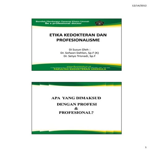 Etika ked dan profesionalisme baru | PDF