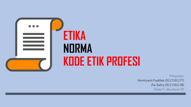 Kode Etik Profesi | PPTX