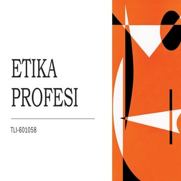 ETIKA PROFESI - 1.pdf etika profesi etika | PDF