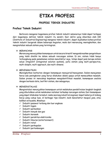 Makalah etika rekayasa | PDF