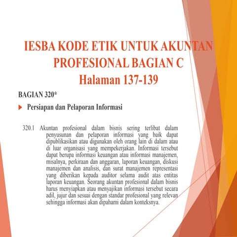 Etika profesi akuntansi | PPTX