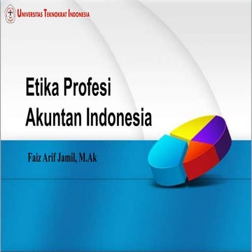 Etika profesi akuntan indonesia | PPTX