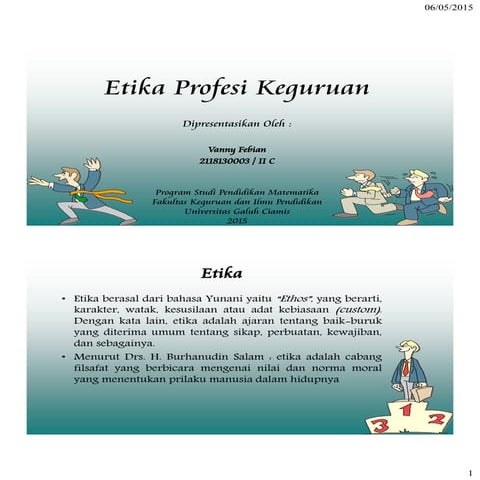 Etika profesi keguruan | PDF